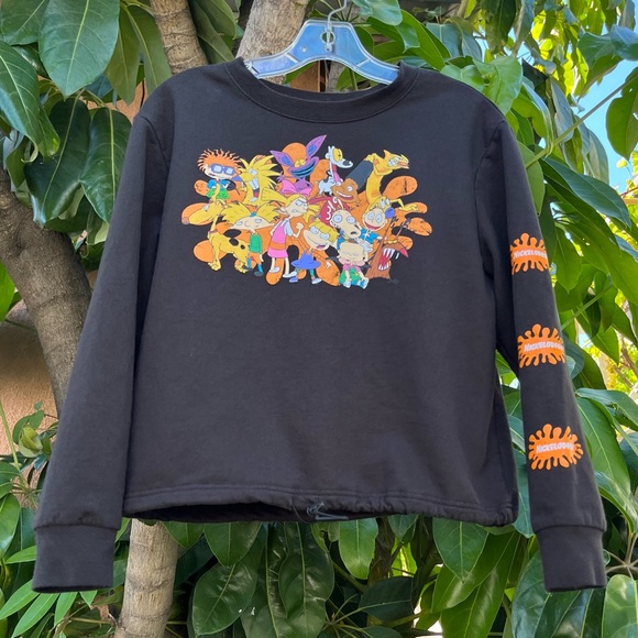 Hot Topic | Tops | Nickelodeon Classic 9sy2k Shows Graphic Brown ...